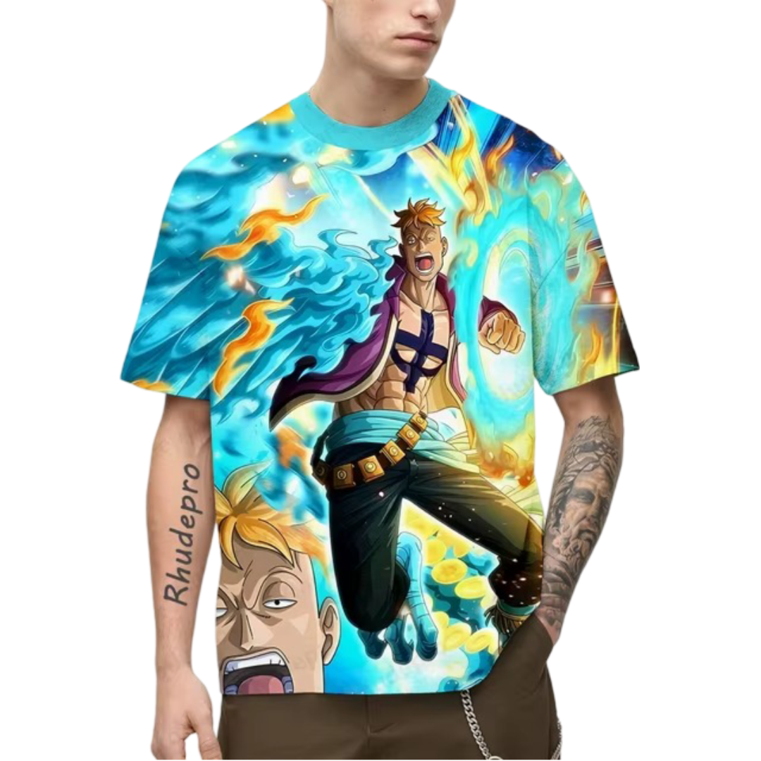 Anime One Piece Marco 3D Cosplay T-Shirt - AnimeMerch.com - Anime ...